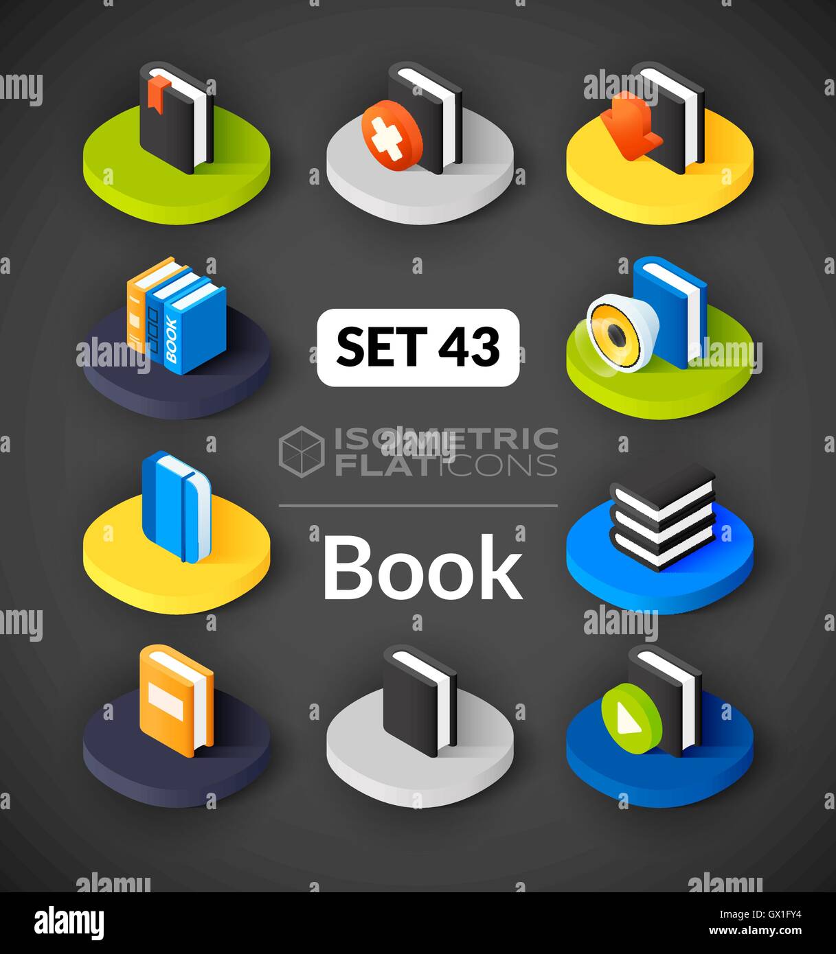Isometric flat icons set 43 Stock Vector Image & Art - Alamy