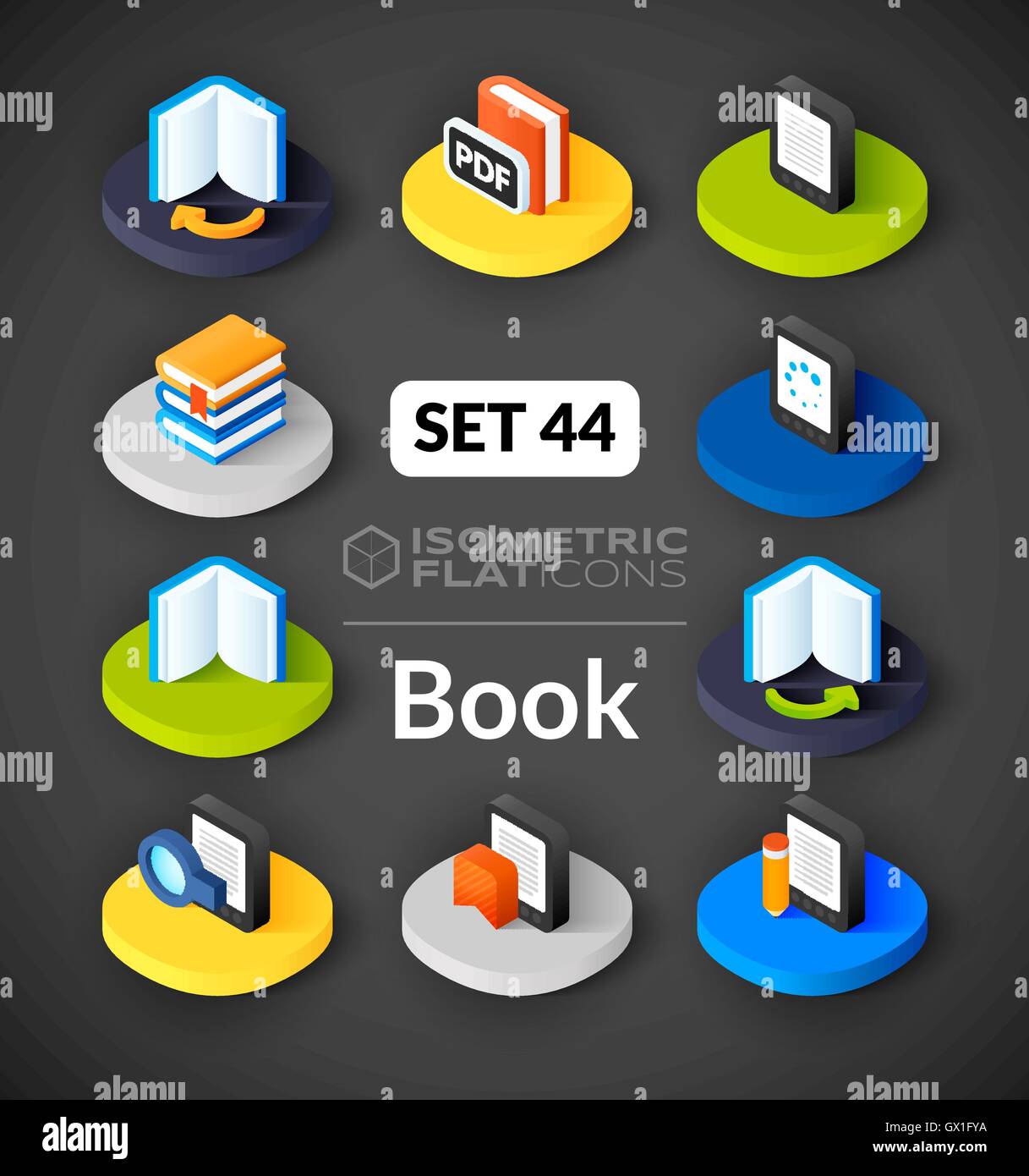 Isometric flat icons set 44 Stock Vector Image & Art - Alamy