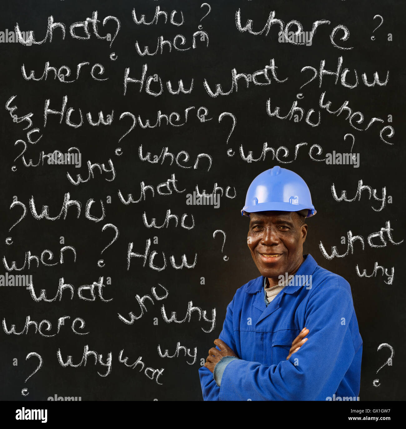 Worker black man job hi-res stock photography and images - Alamy
