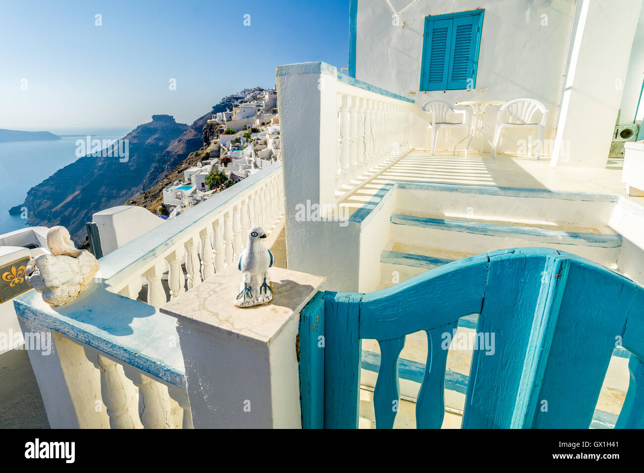 Traditional architecture of Santorini, Greece. Santorini is an ancient ...