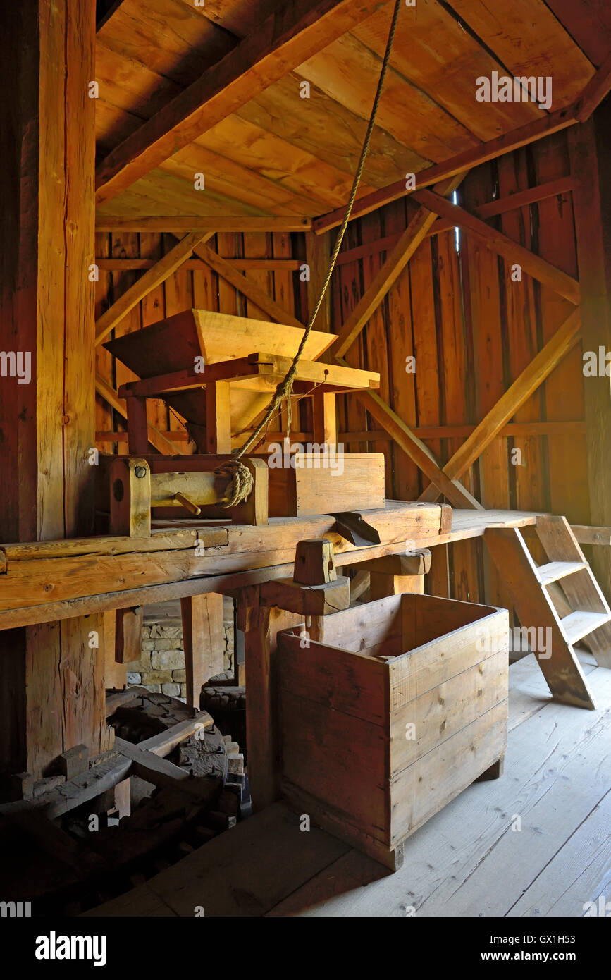 Water mill interior hi-res stock photography and images - Alamy
