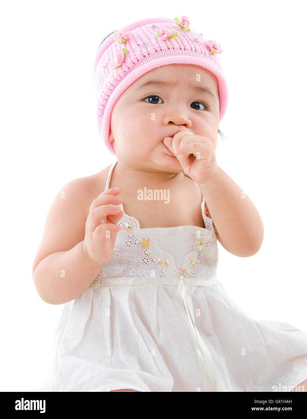 Independent baby girl Stock Photo - Alamy