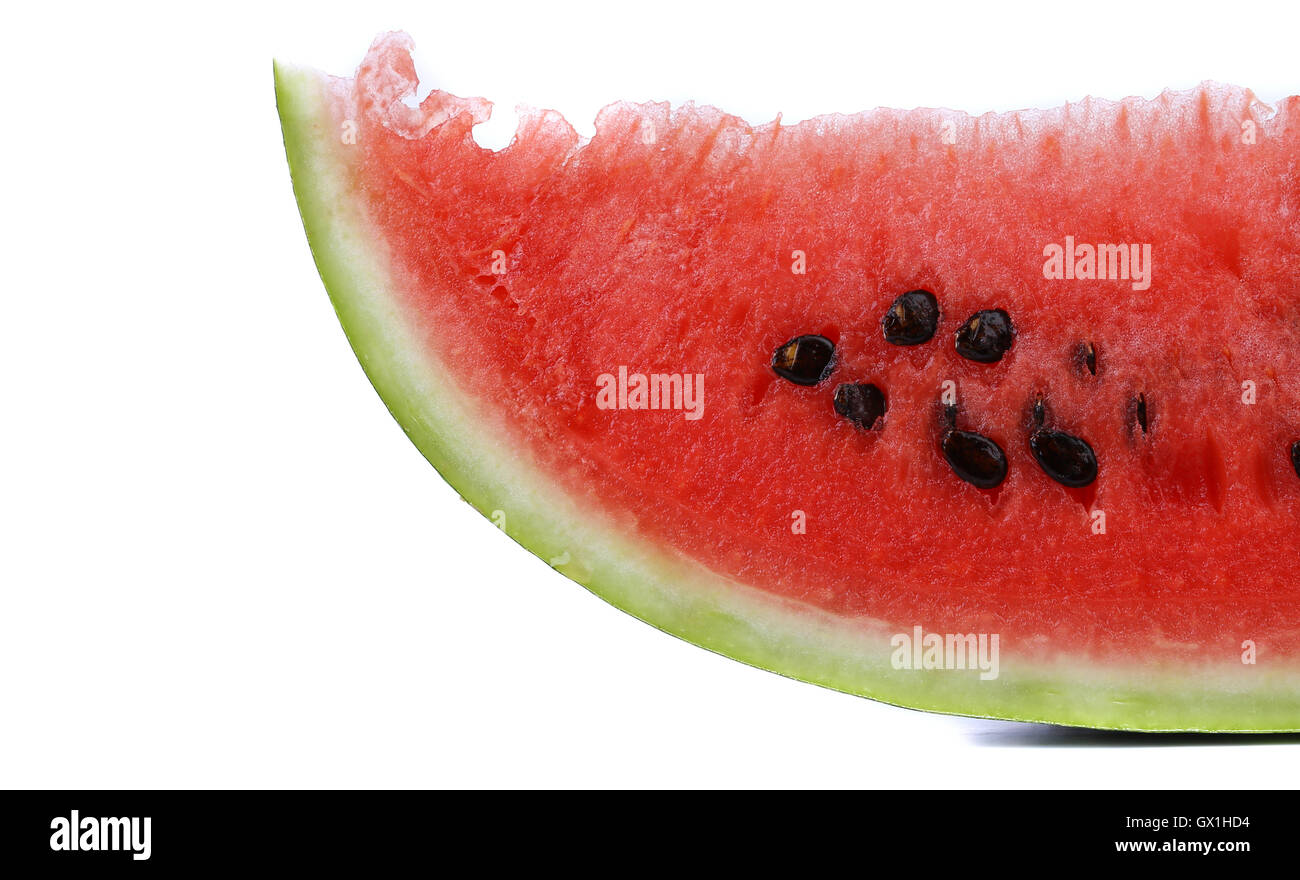 Half of watermelon slice Stock Photo - Alamy
