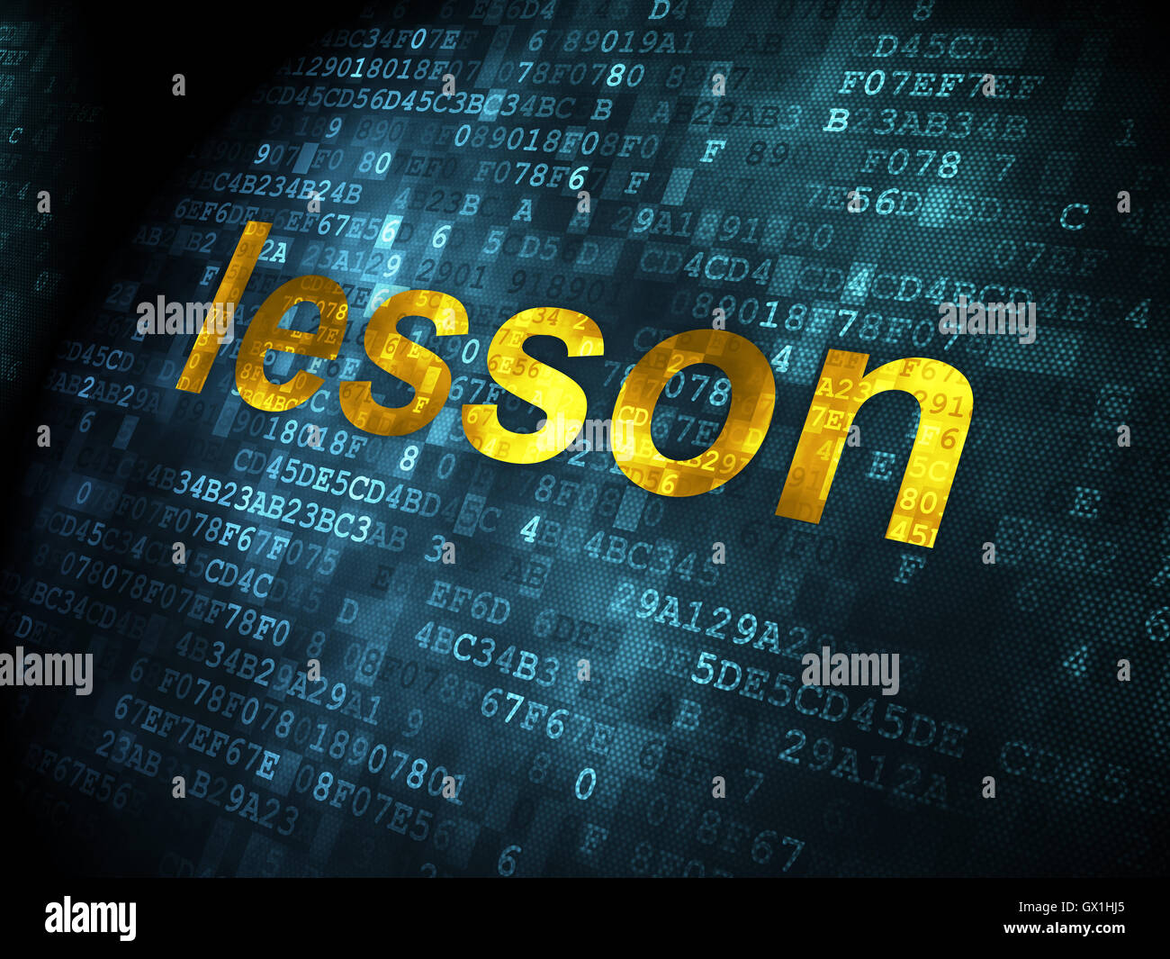 Education concept: Lesson on digital background Stock Photo - Alamy