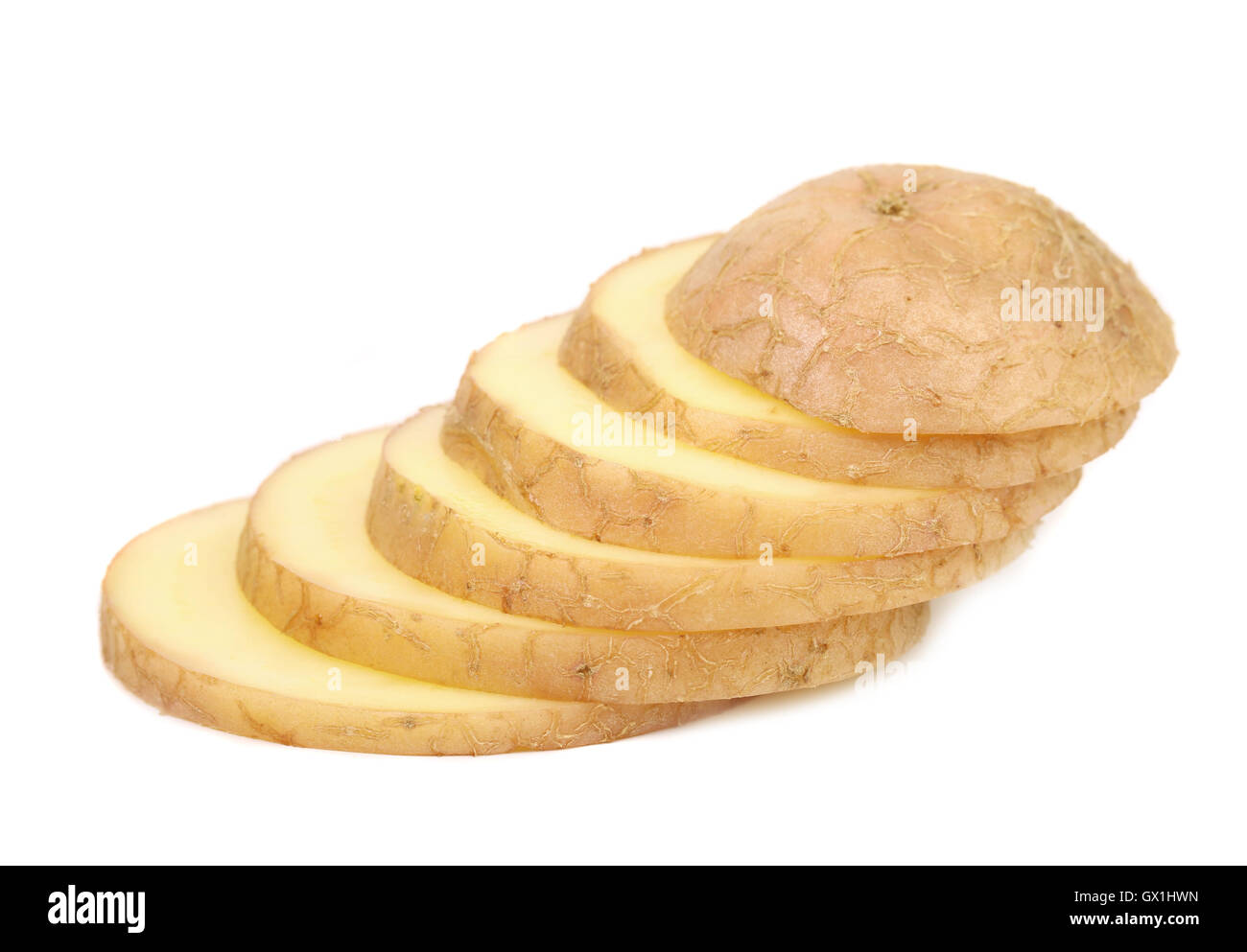 Stack of potato cut Stock Photo - Alamy
