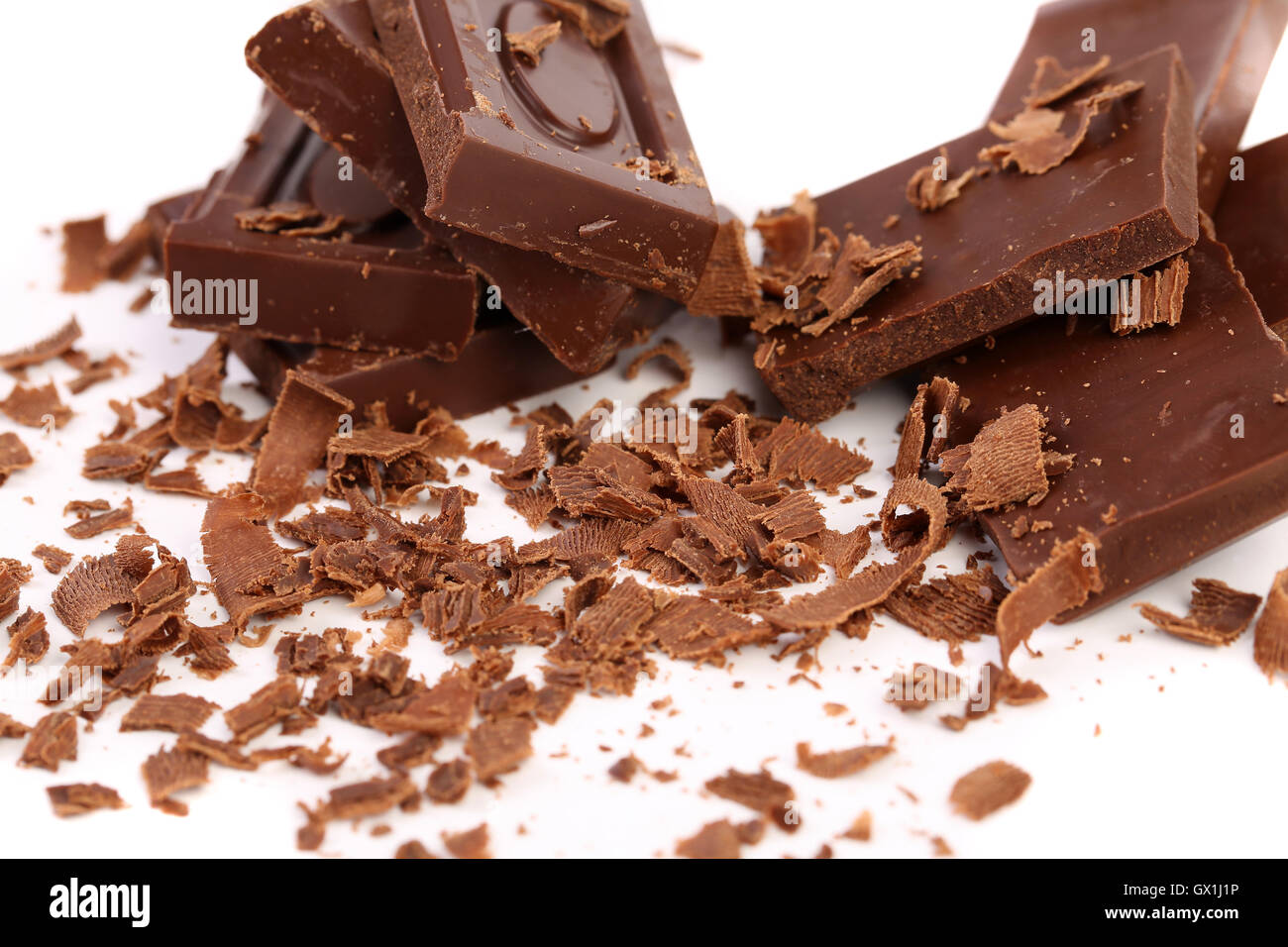 Chocolate bars and shaving Stock Photo - Alamy