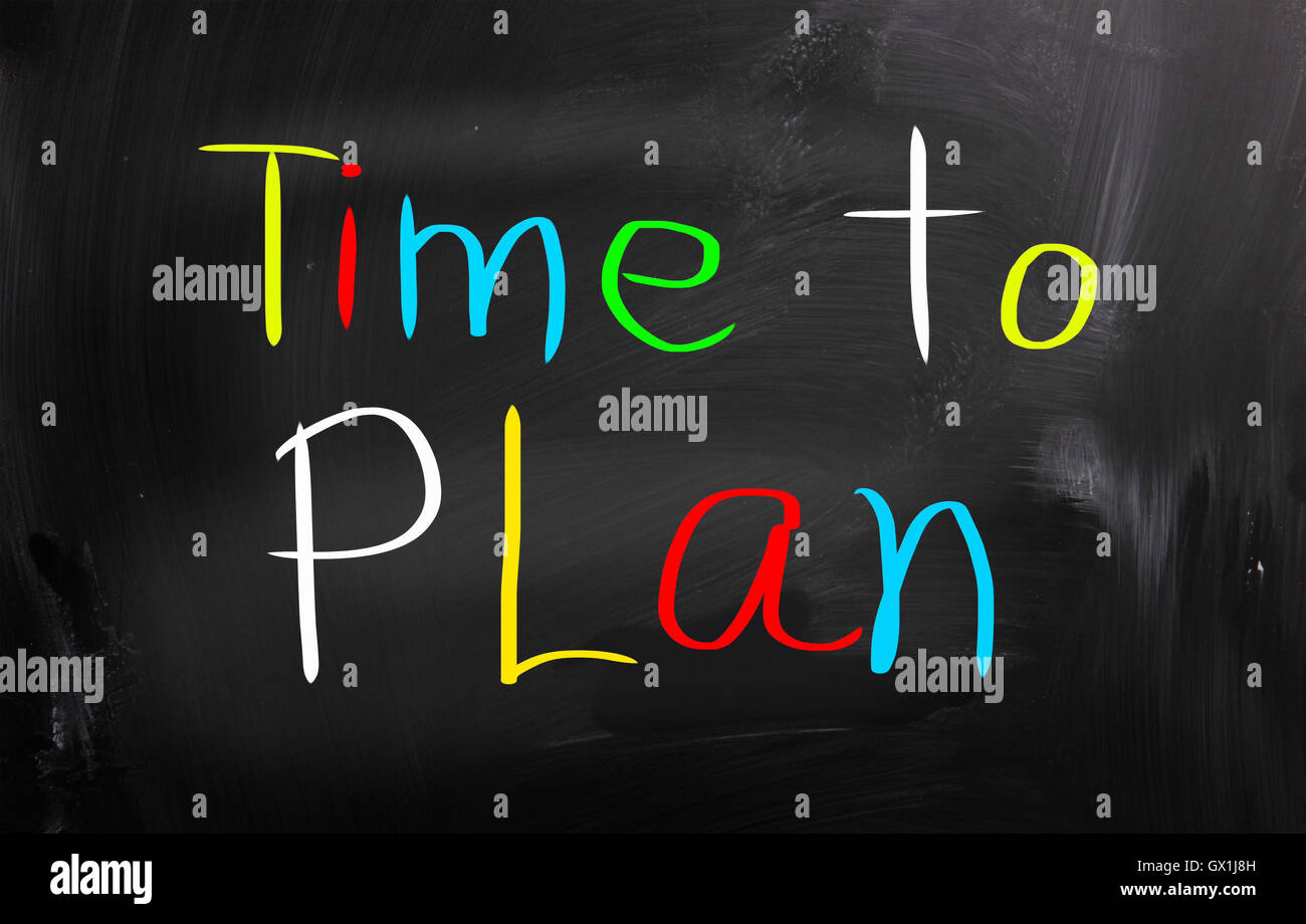 Time To Plan Concept Stock Photo - Alamy
