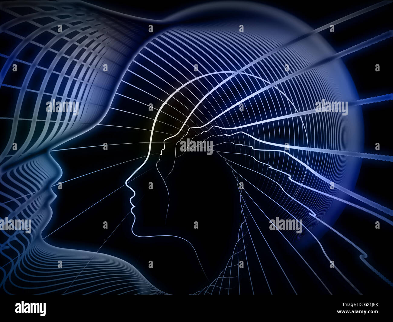 Conceptual Soul Geometry Stock Photo - Alamy