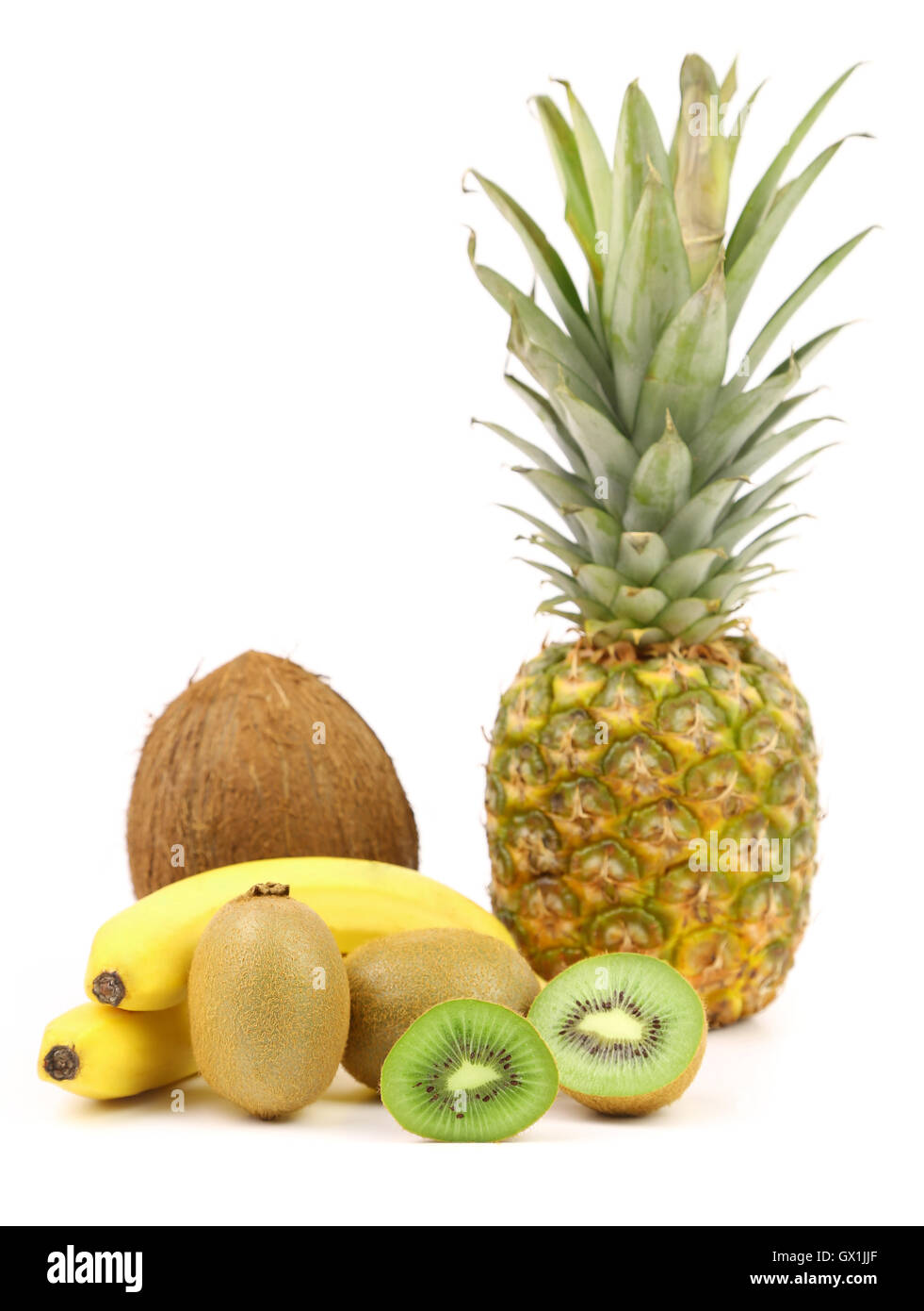 Many fresh tropical fruits Cut Out Stock Images & Pictures - Alamy