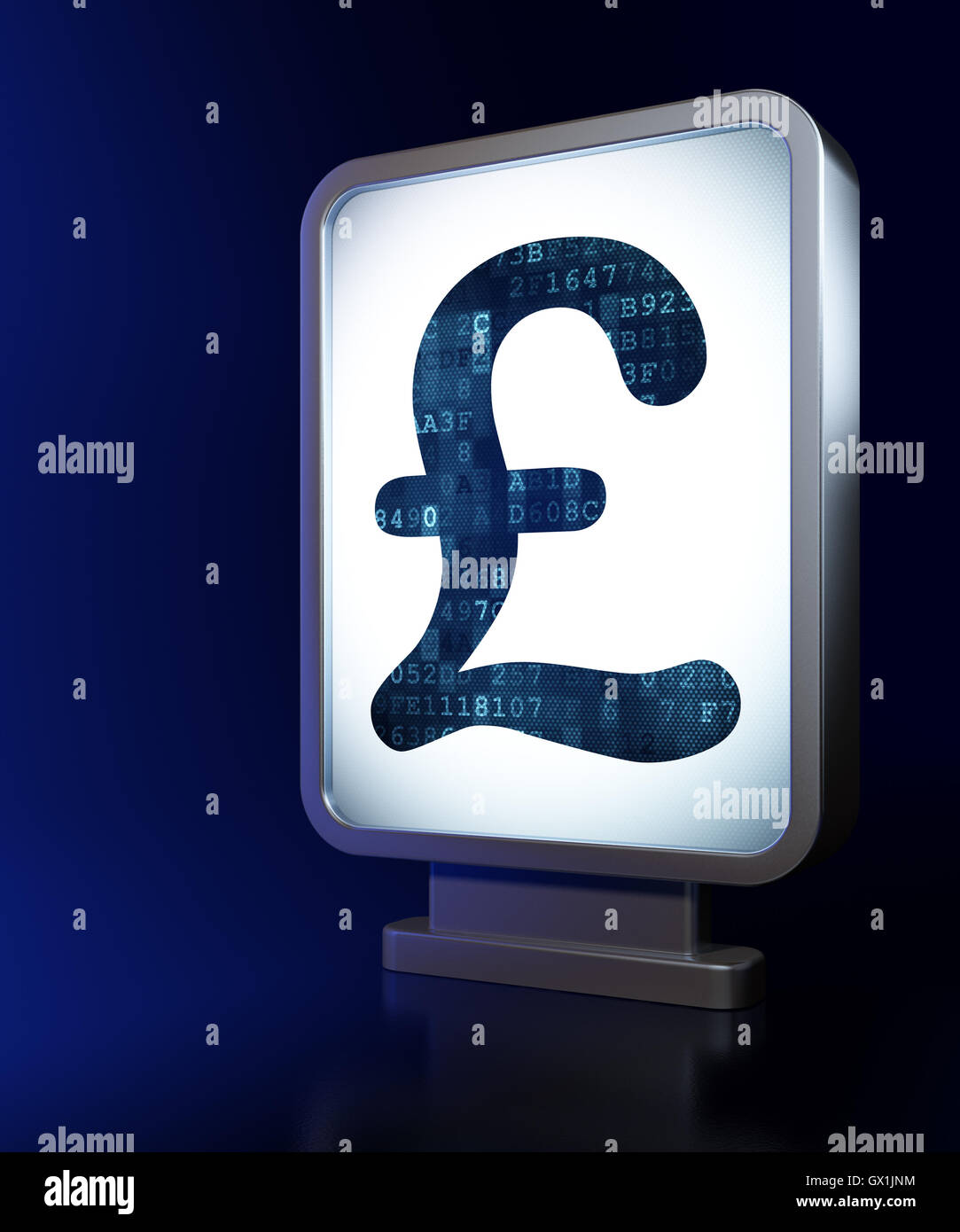 Currency concept: Pound on billboard background Stock Photo - Alamy