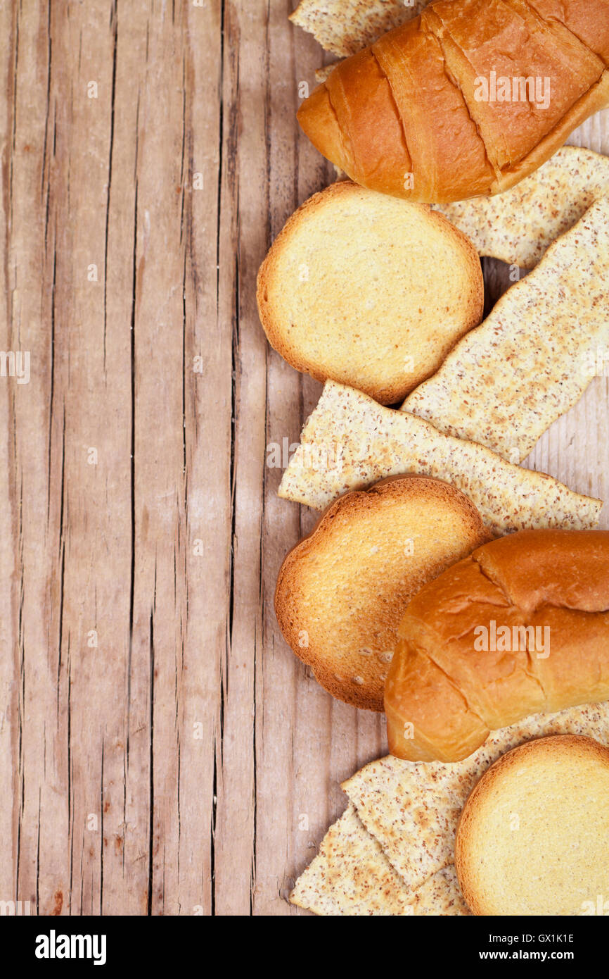 crackers and fresh croissants Stock Photo - Alamy