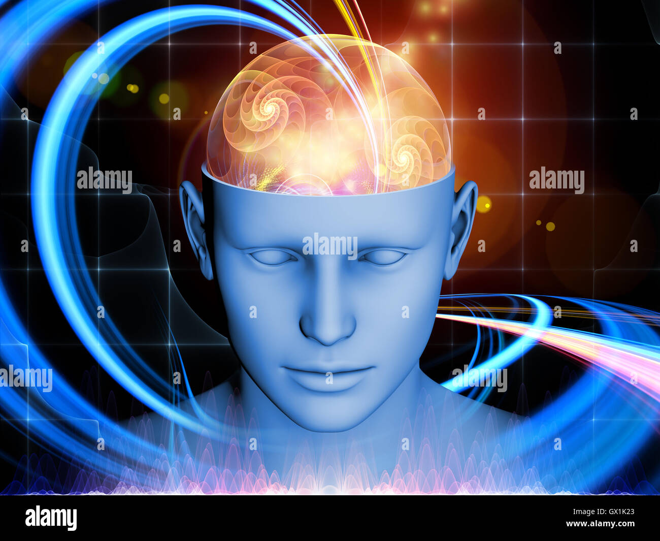Unfolding of the Mind Stock Photo - Alamy