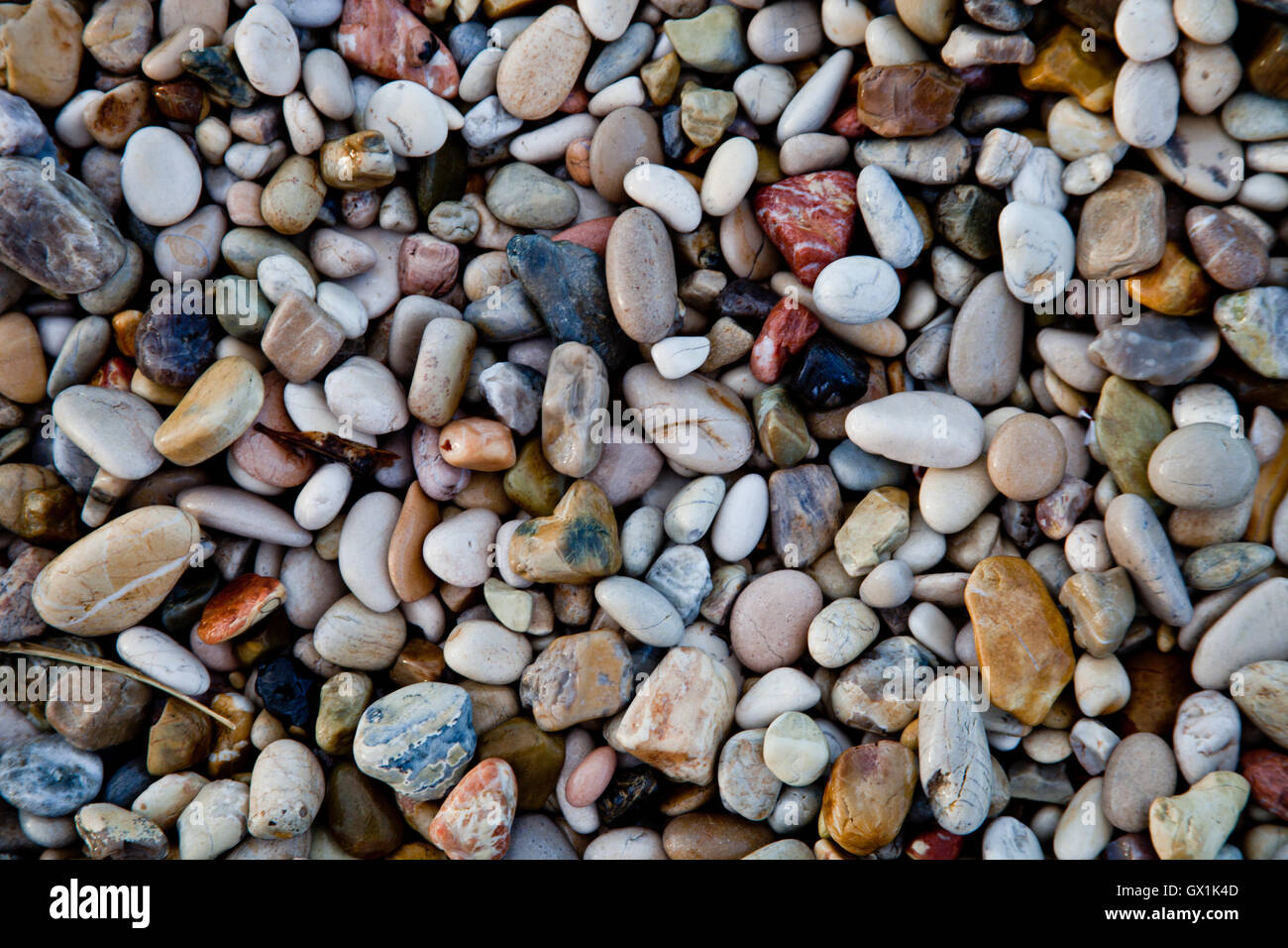 round colored sea pebbles Stock Photo - Alamy