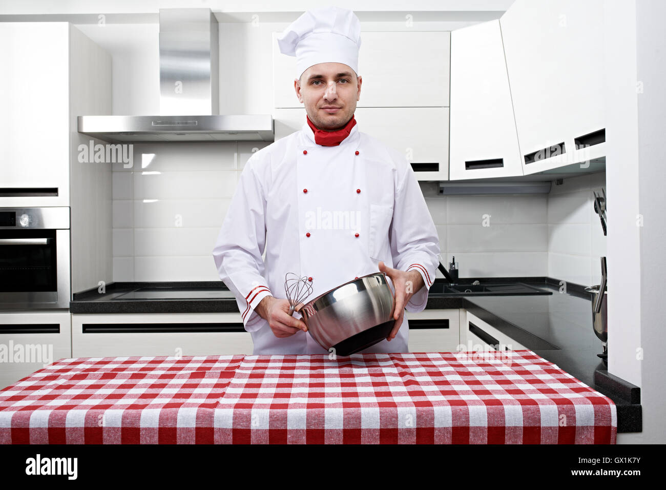 Male chef at kitchen Stock Photo - Alamy