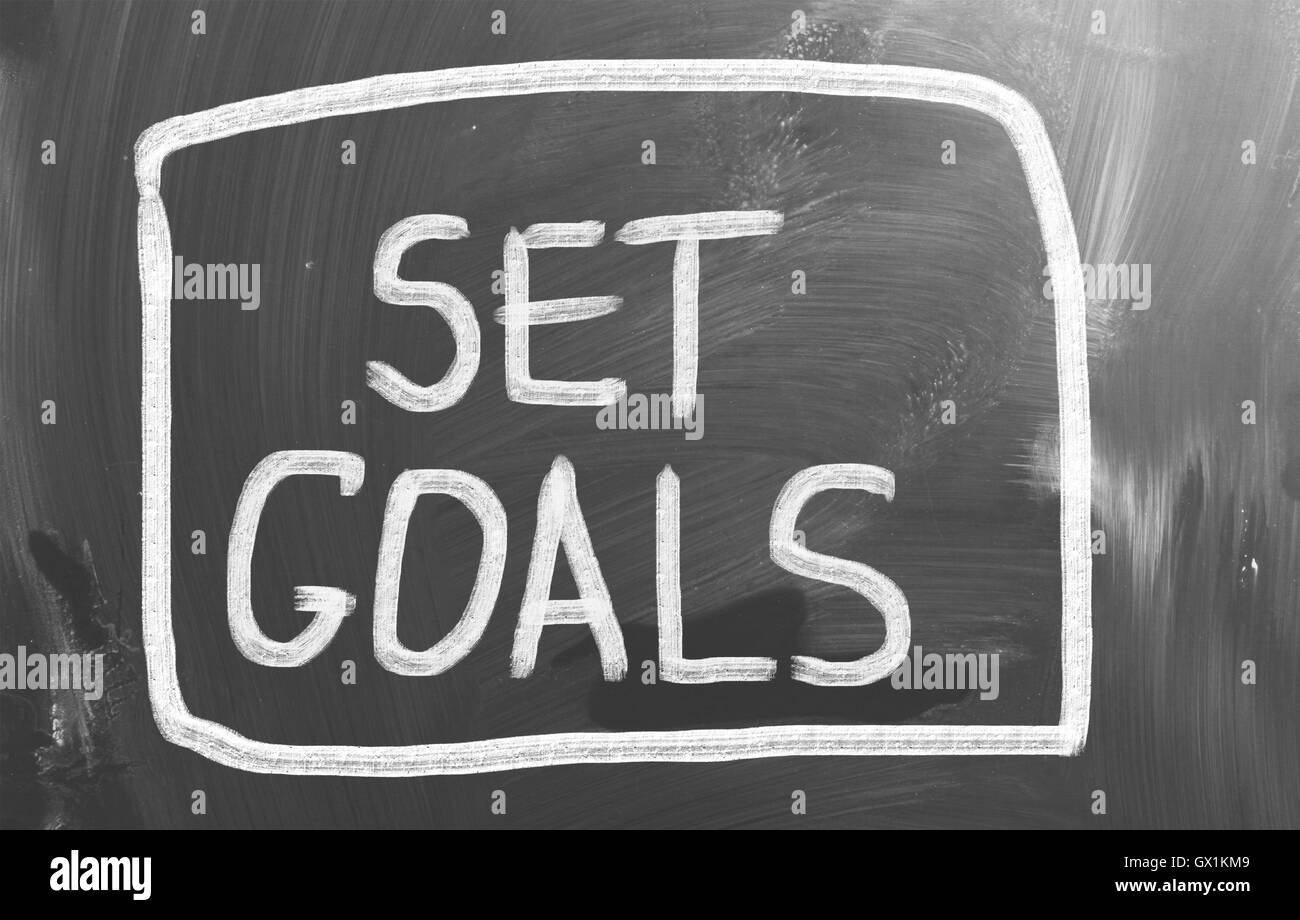 Set Goals Concept Stock Photo - Alamy