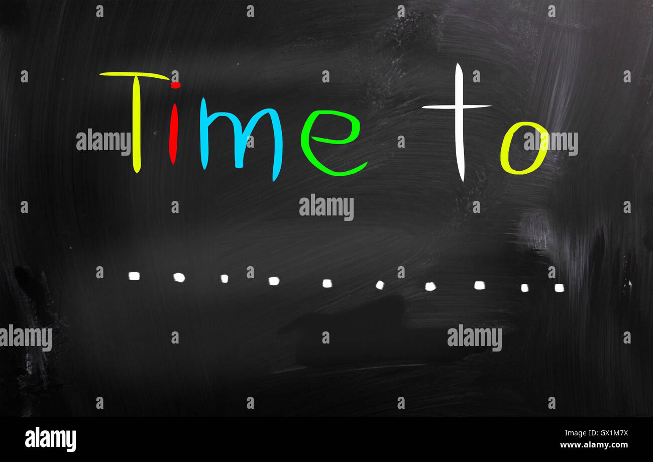 Time To Learn Concept Stock Photo - Alamy