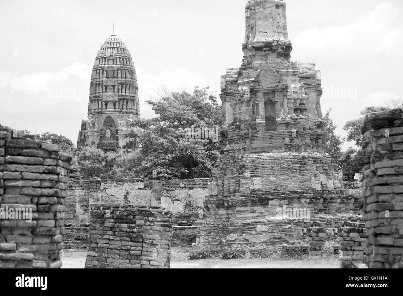 The old Siam capital city of Ayuttaya, Thailand Stock Photo - Alamy