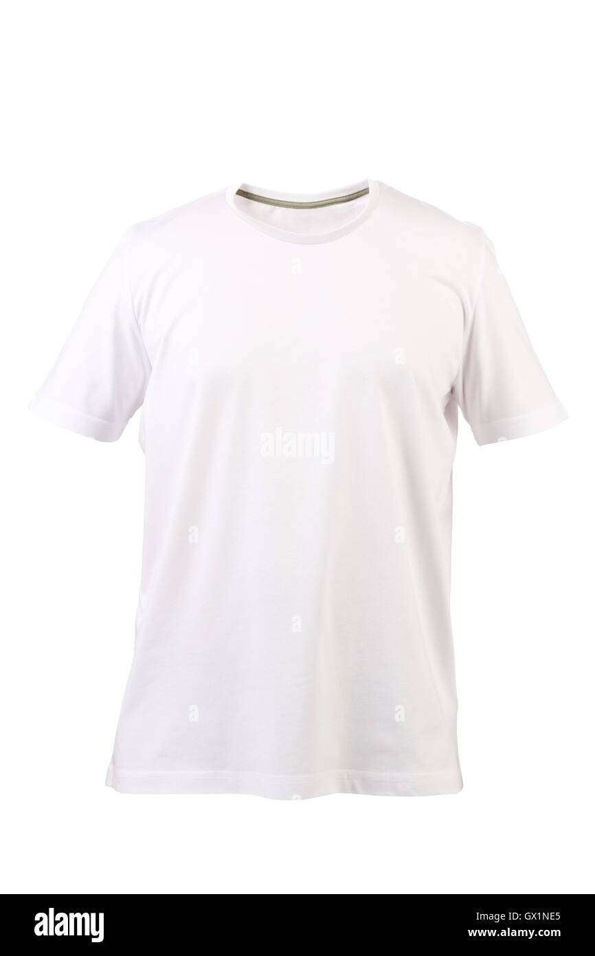 White T-shirt. Front Stock Photo - Alamy