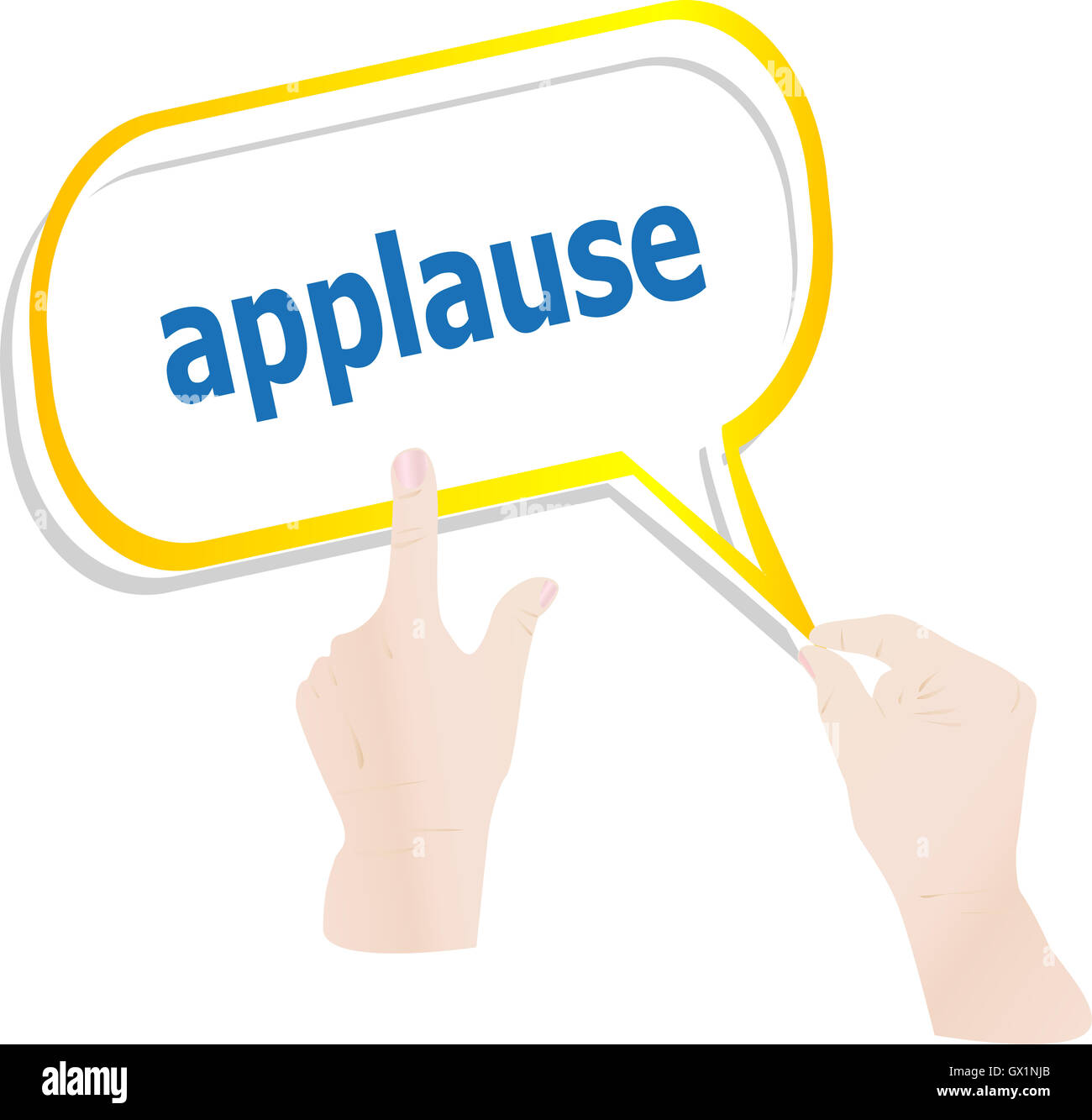 Community speech applause hi-res stock photography and images - Alamy