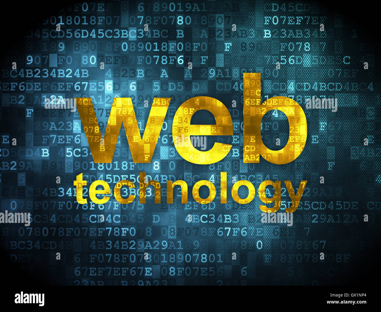 SEO web development concept: Web Technology on digital backgroun Stock Photo - Alamy