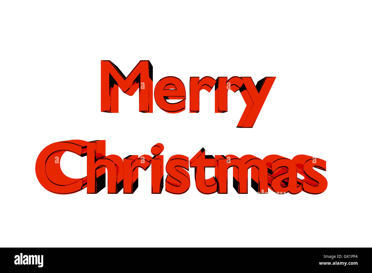 White background red lettering Cut Out Stock Images & Pictures - Alamy