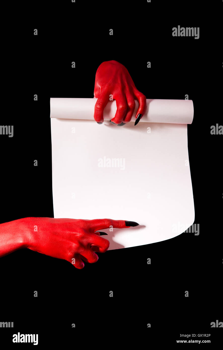 Holding hands with the devil hi-res stock photography and images - Alamy