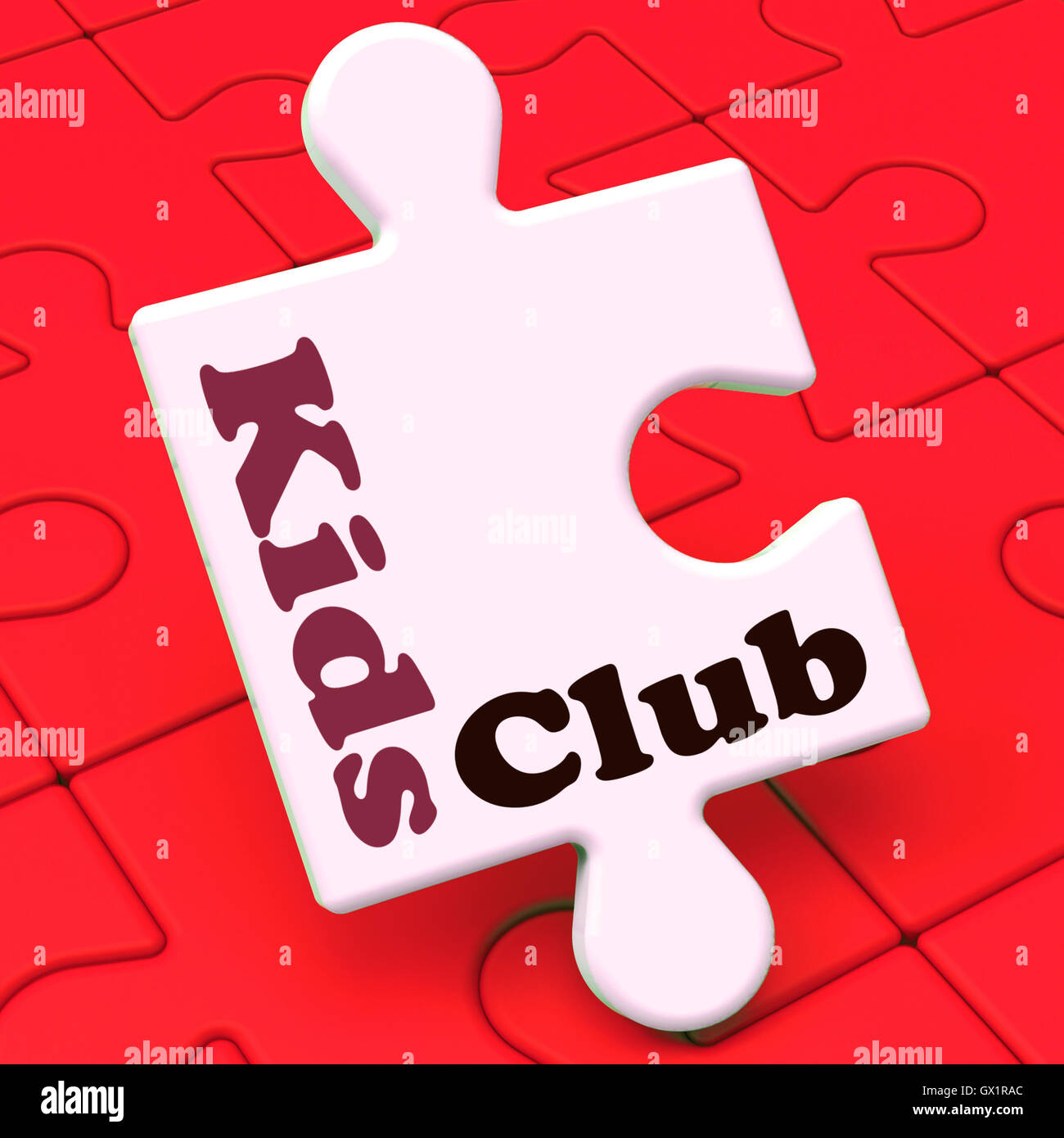 Kids Club Puzzle Shows Children's Or Toddlers Play Stock Photo - Alamy