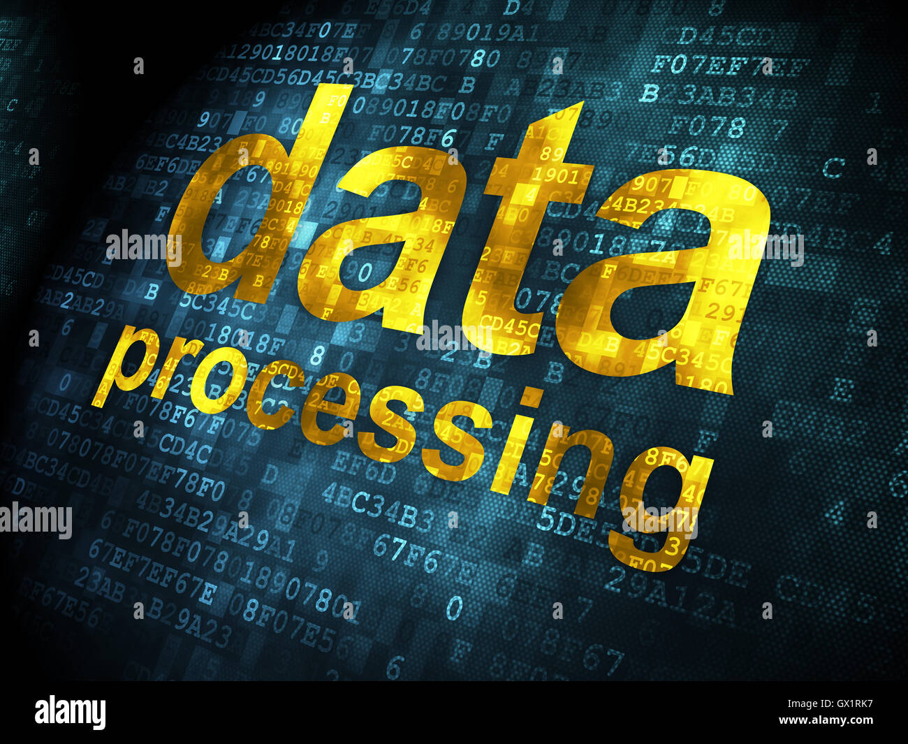 Data concept: Data Processing on digital background Stock Photo - Alamy
