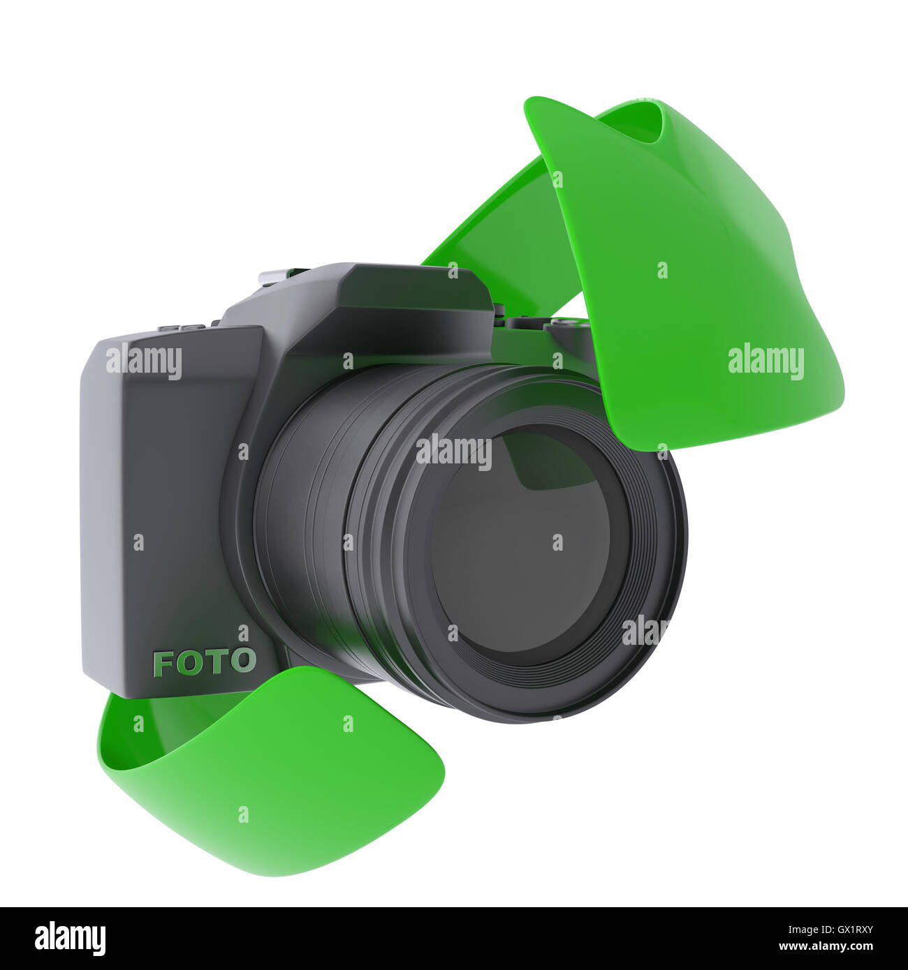 Camera and arrow Stock Photo - Alamy