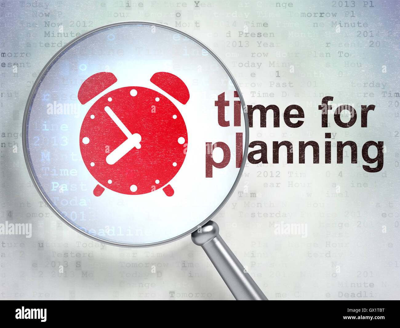 Timeline concept: Alarm Clock and Time for Planning with optical Stock ...