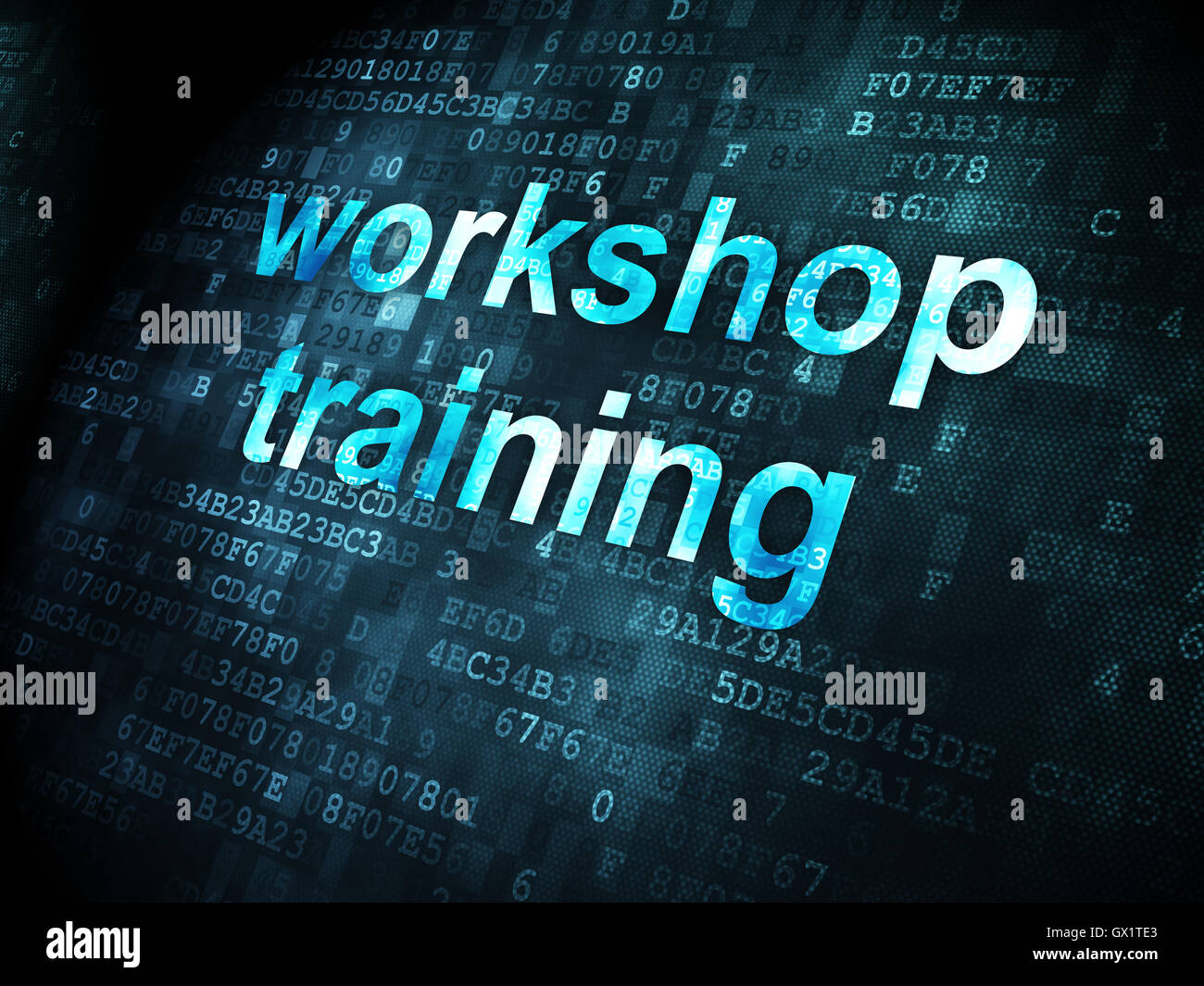 Education concept: Workshop Training on digital background Stock Photo ...