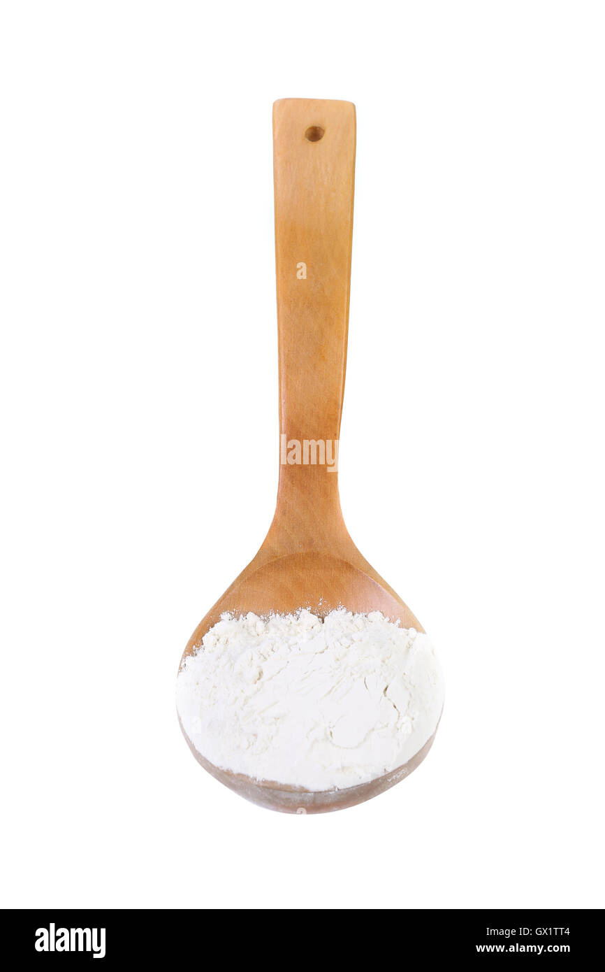 Whole flour in spoon Stock Photo - Alamy