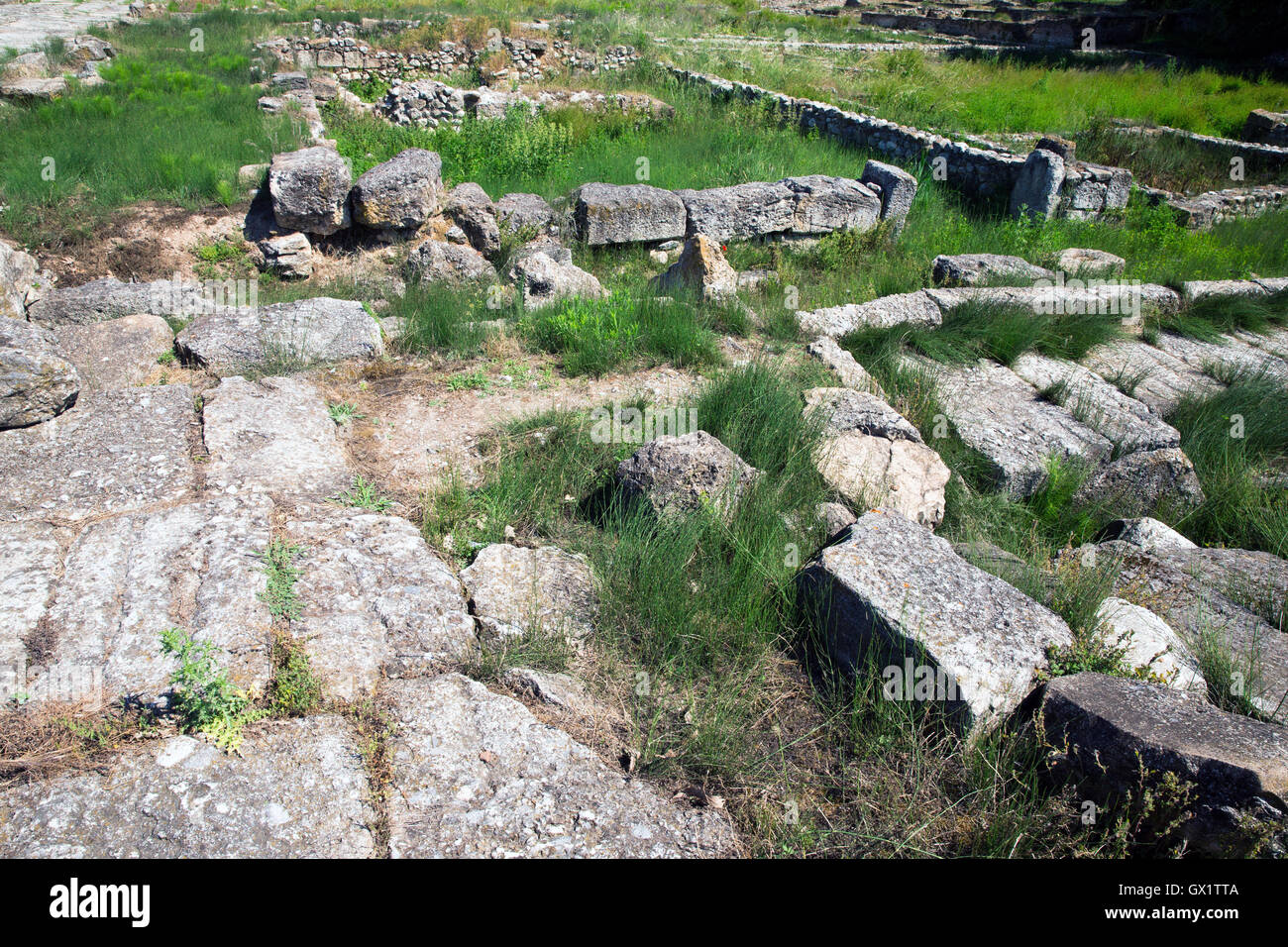 ruins in Dion, Greece Stock Photo - Alamy