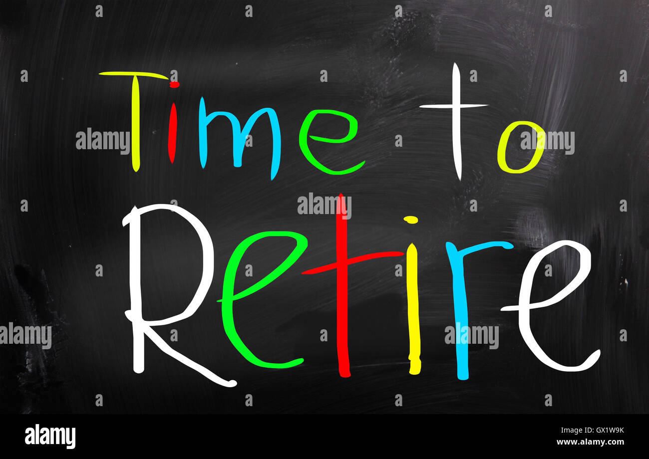 Time To Retire Concept Stock Photo - Alamy