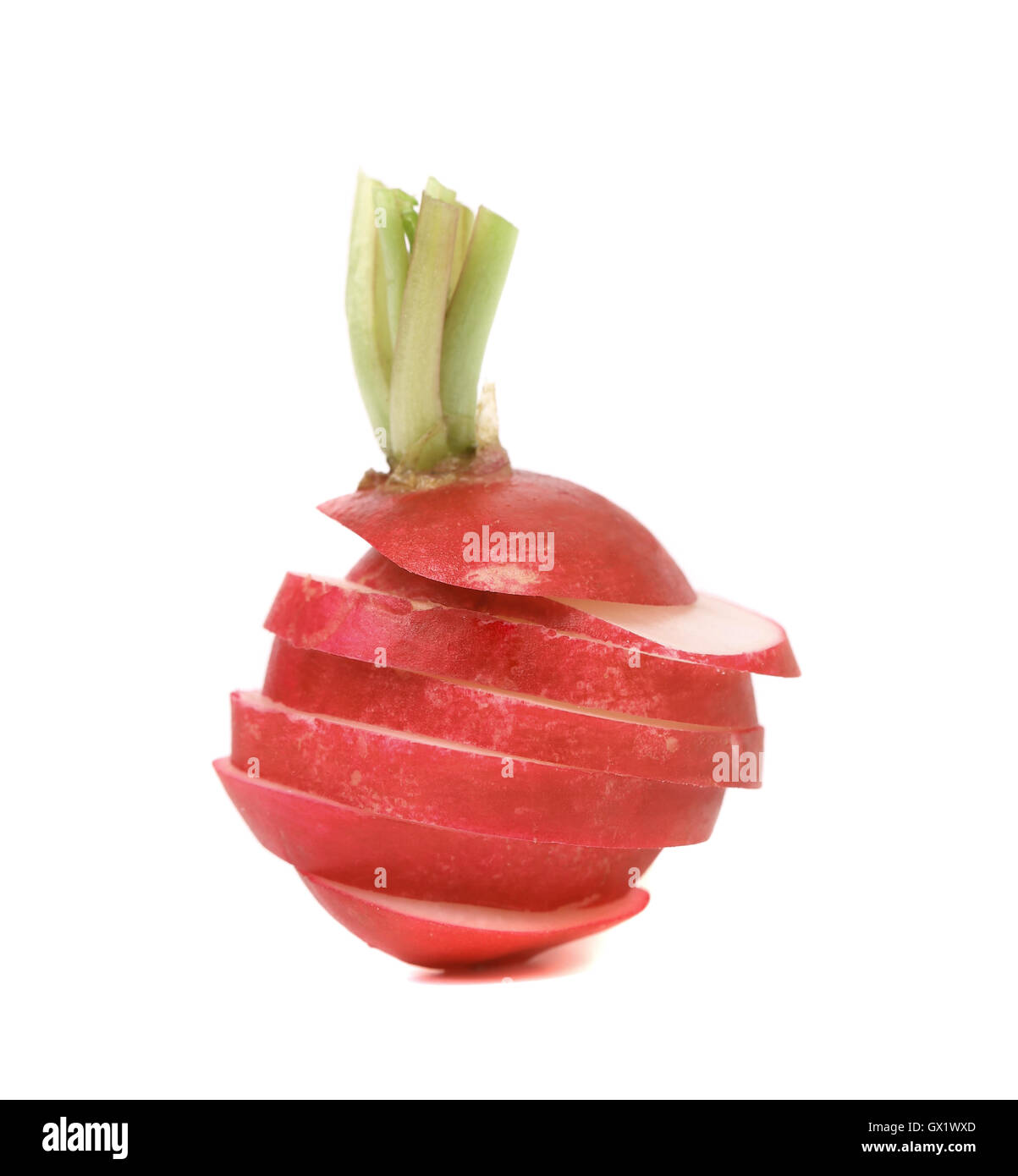 One radish slices Stock Photo - Alamy