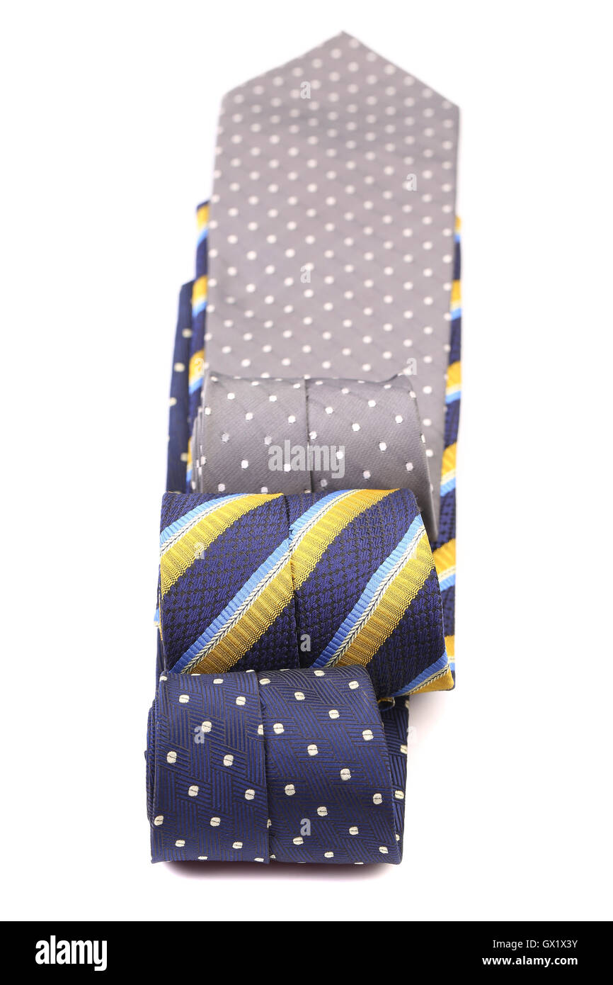 Three multi-colored tie Stock Photo - Alamy