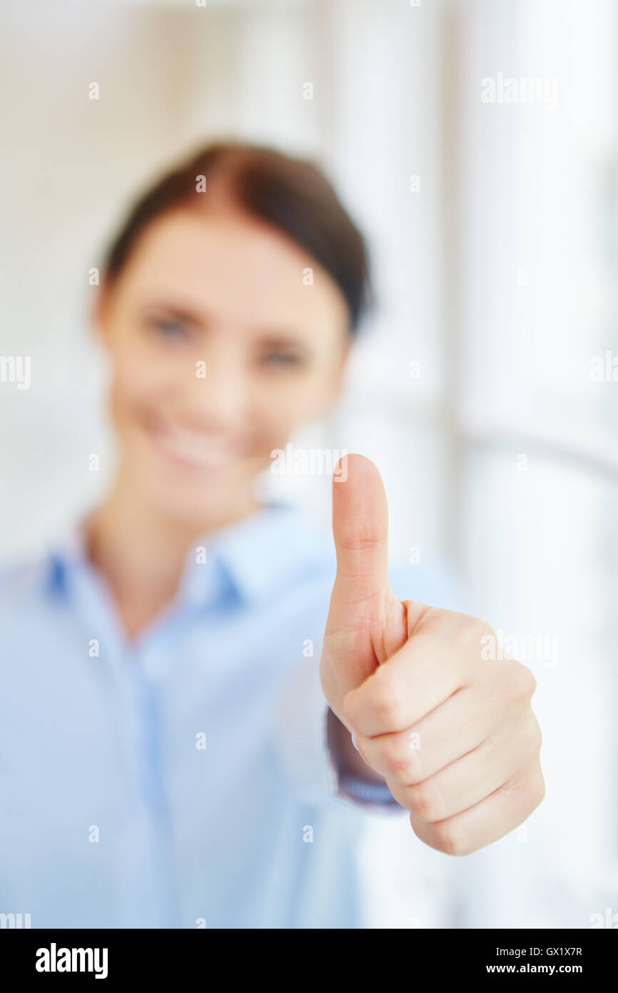 thumbs up as sign of consent, motivation and success Stock Photo - Alamy