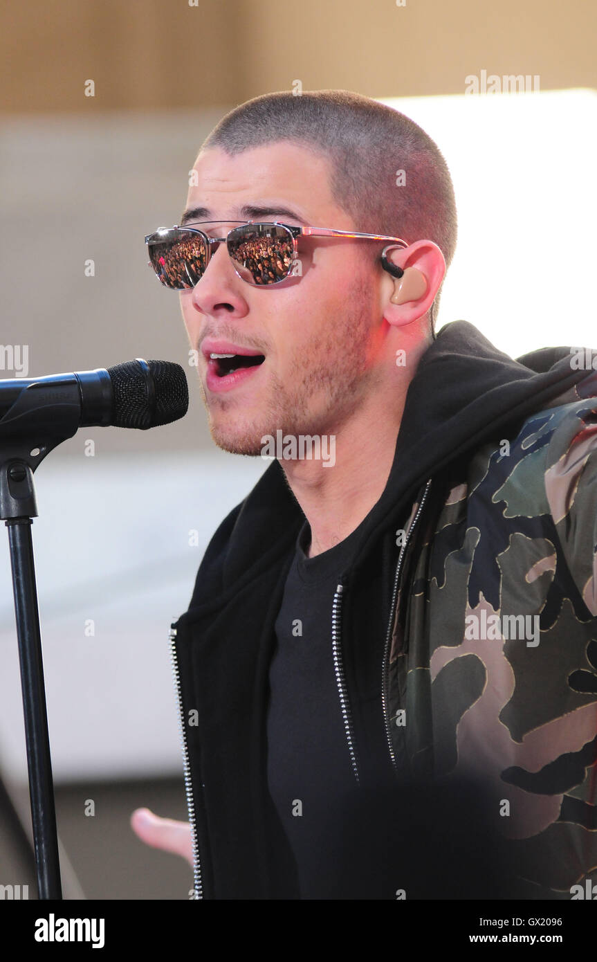 Nick Jonas performing live on NBC's 'Today' show Featuring: Nick Jonas ...