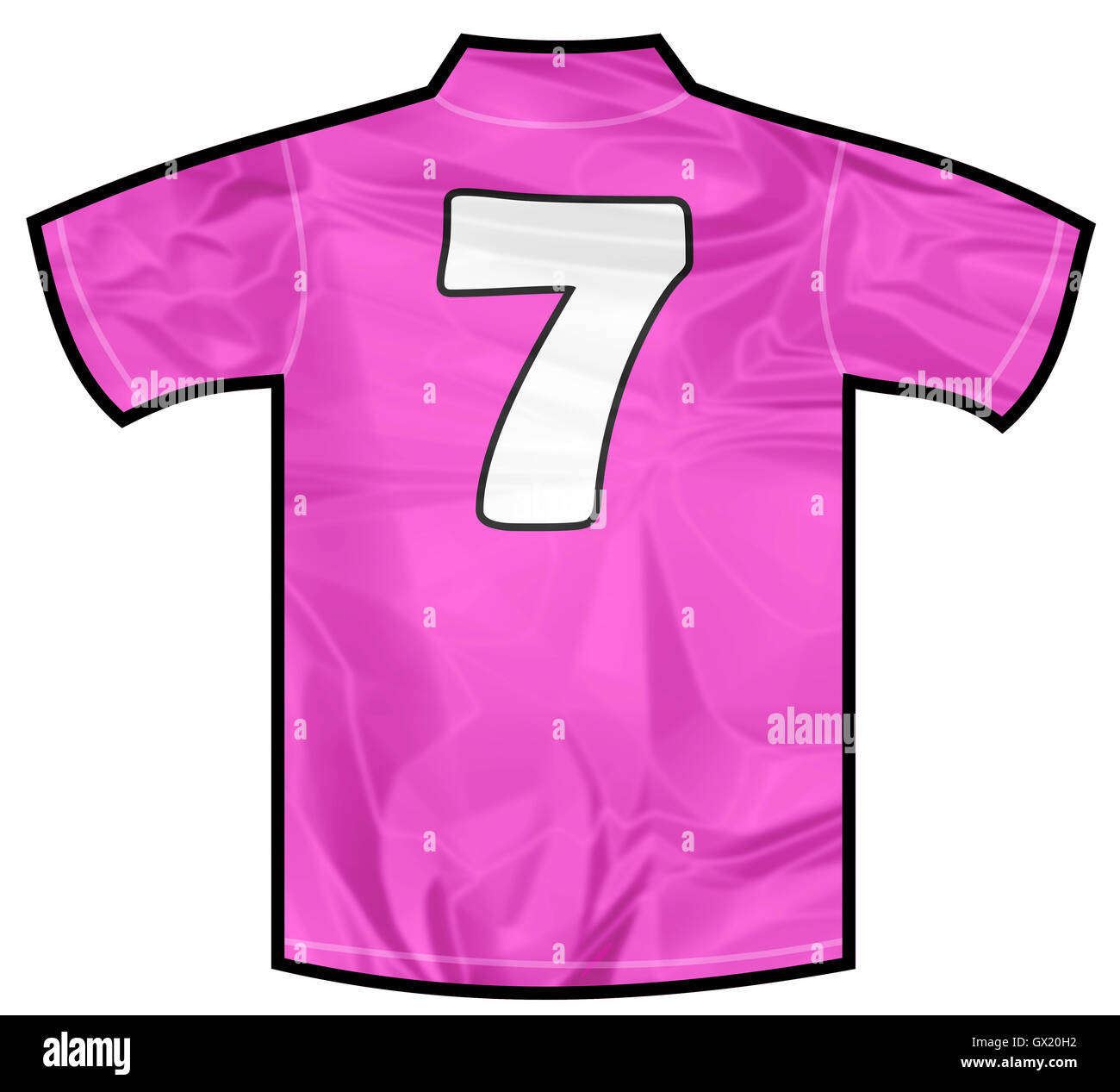 Football shirt number 7 back hi-res stock photography and images - Alamy