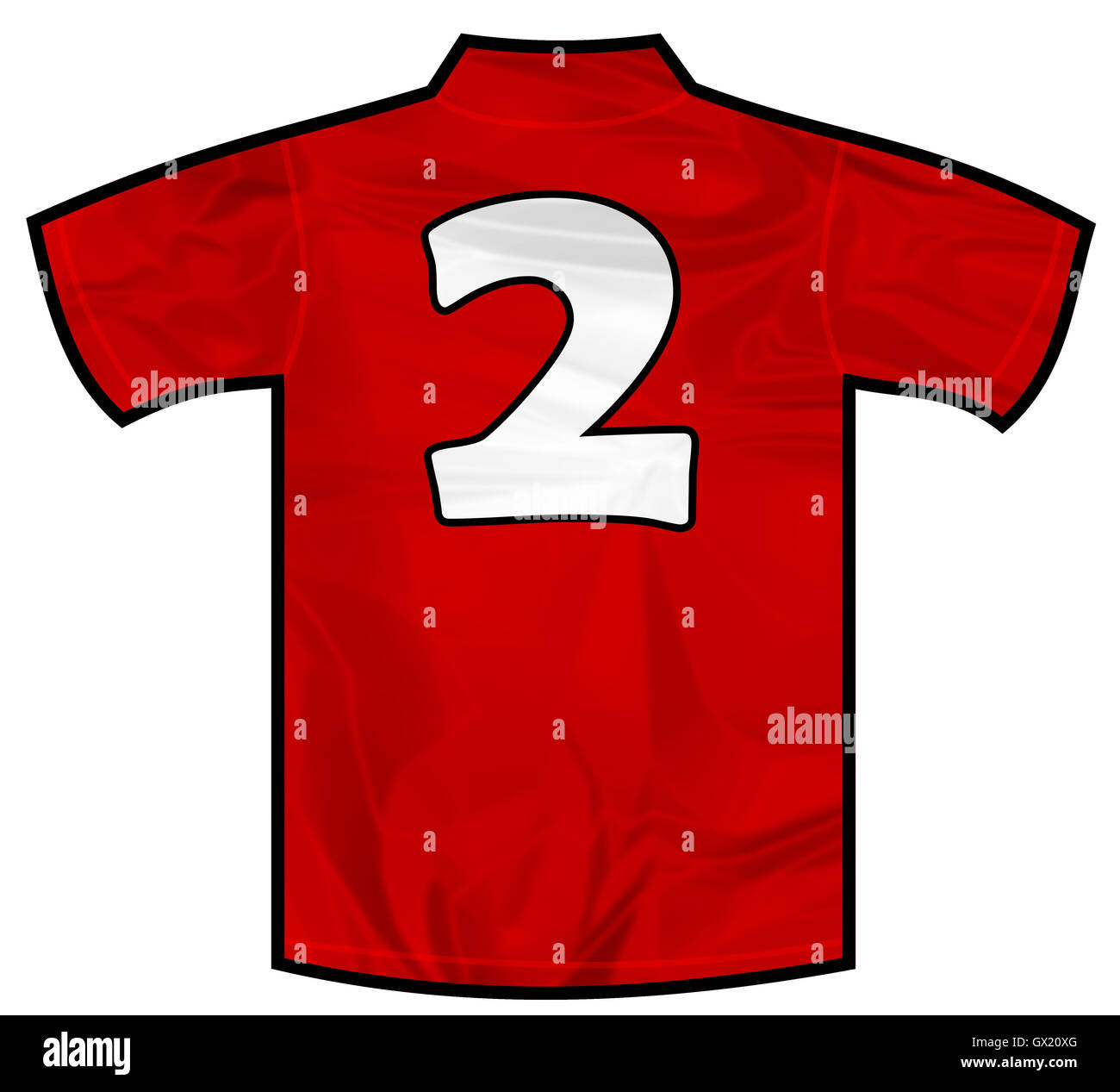Number 2 football shirt hi-res stock photography and images - Alamy