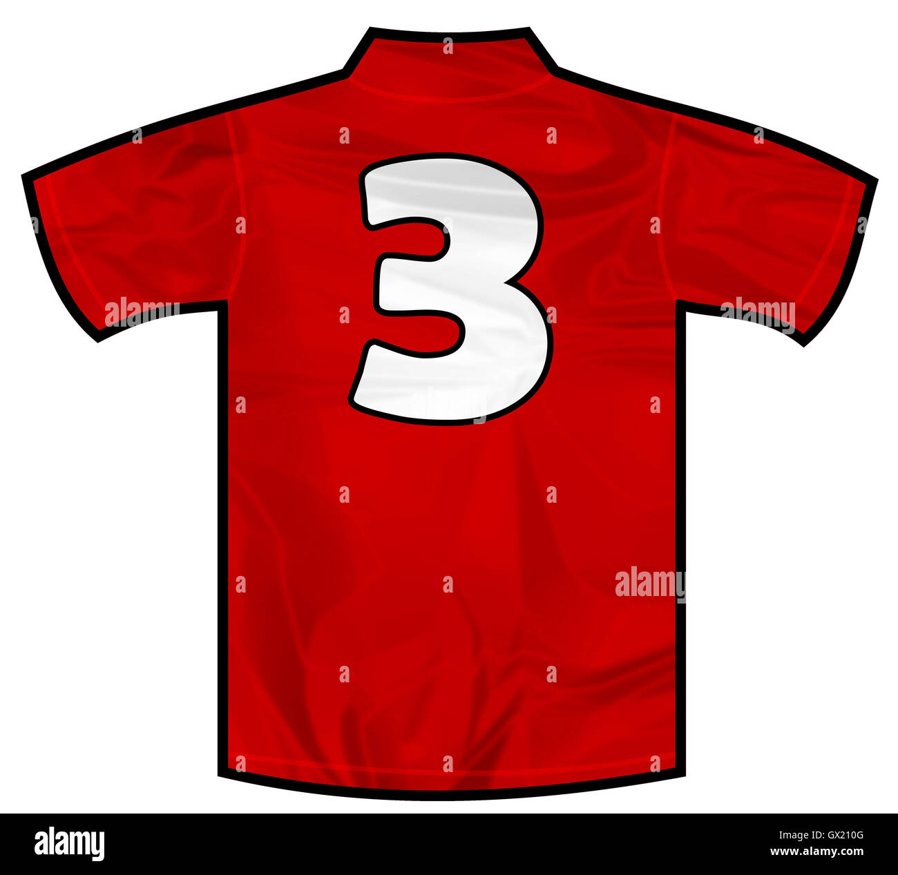 Number three football shirt hi-res stock photography and images - Alamy