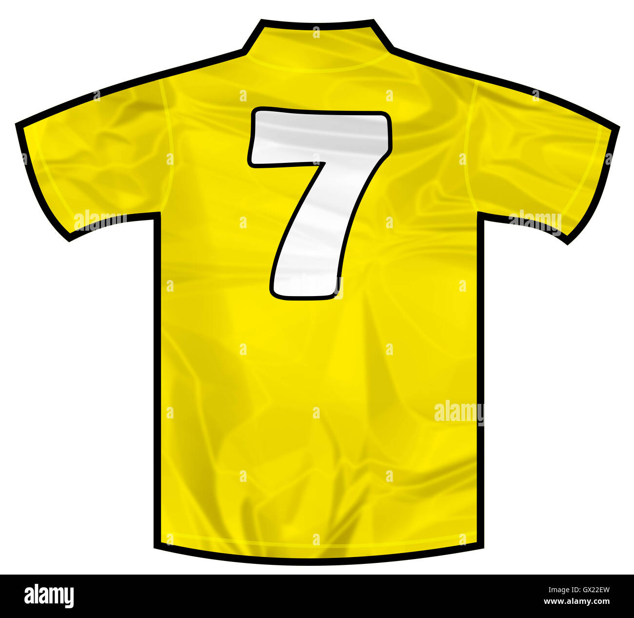 Football shirt number 7 back hi-res stock photography and images - Alamy