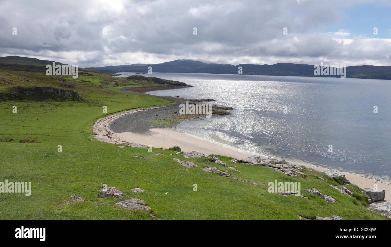 Coral Beach in Claigan, north of Dunvegan, Isle of Skye, Scotland, UK ...