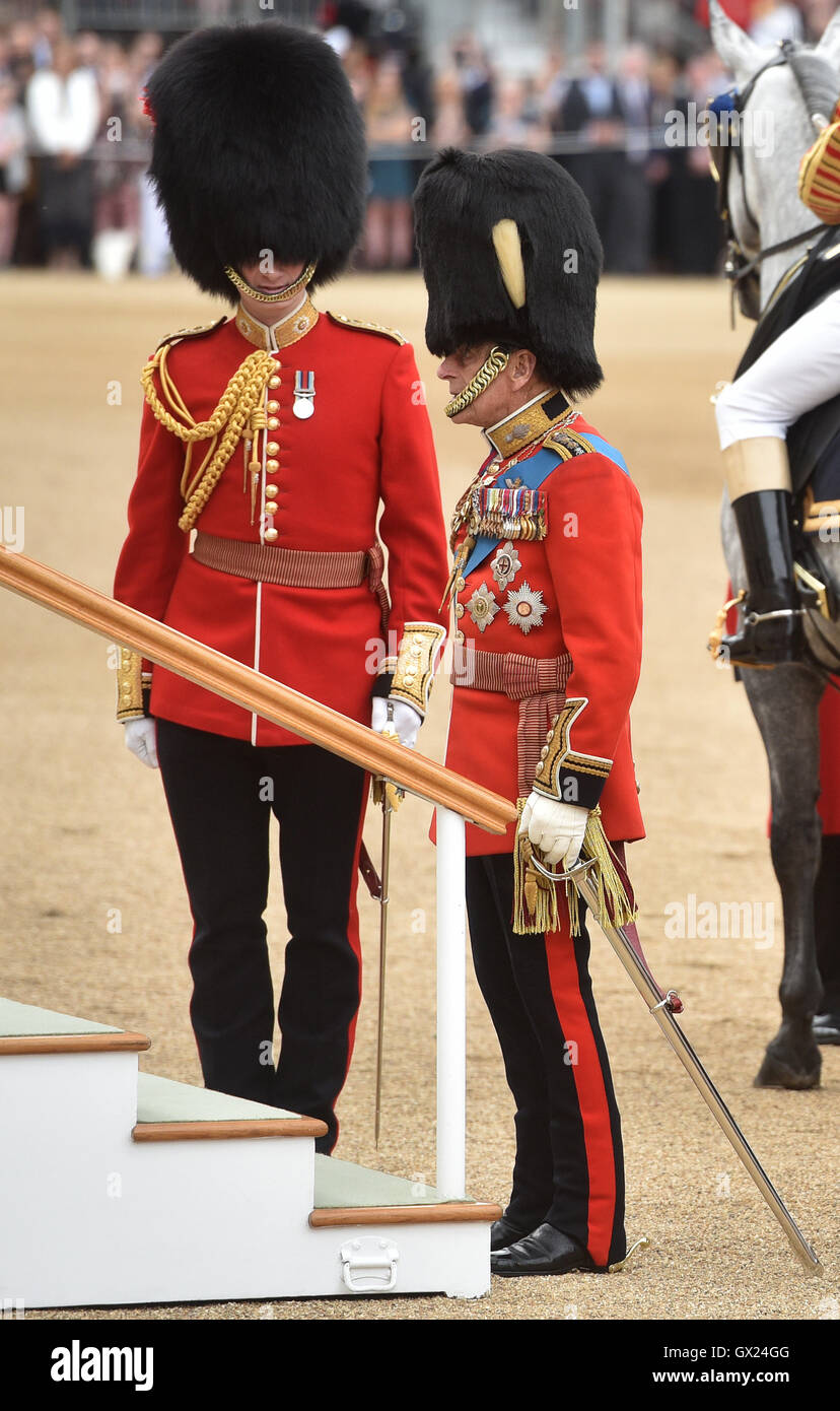 Trooping the Colour held on Horse Guards Parade. Featuring: Prince ...