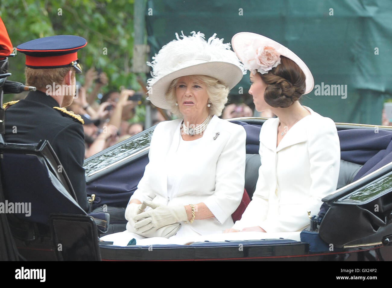 The Queen and other members of the Royal Family attend Trooping the ...