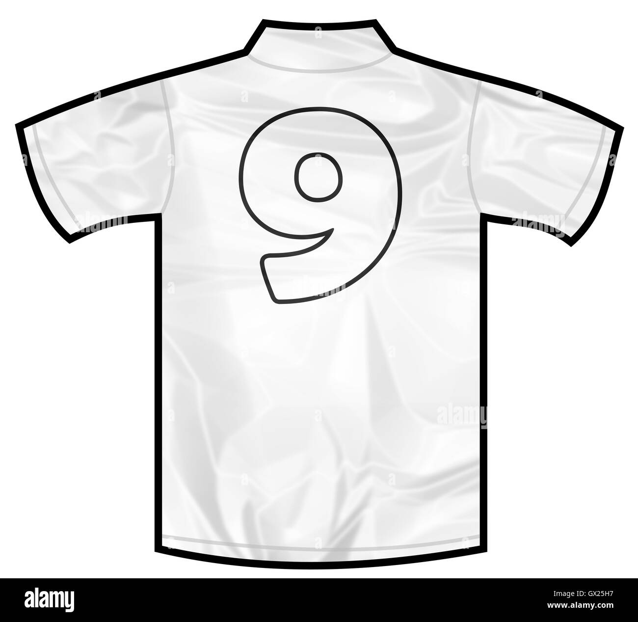 white shirt nine Stock Photo - Alamy