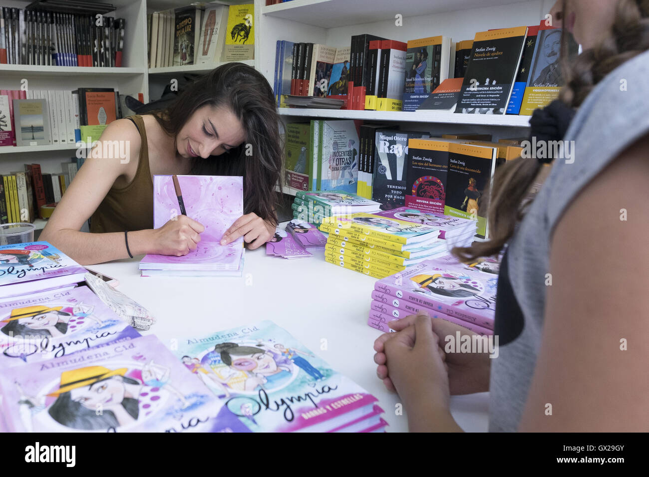 Madrid Book Fair 2016 held in El Retiro Park Featuring: Almudena Cid ...
