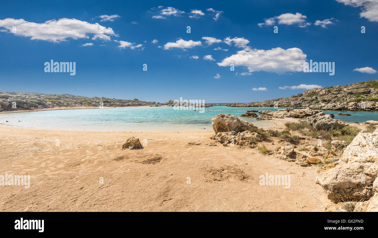 White Lake in Crete island, Greece. Aspri Limni is a lake and a beach ...