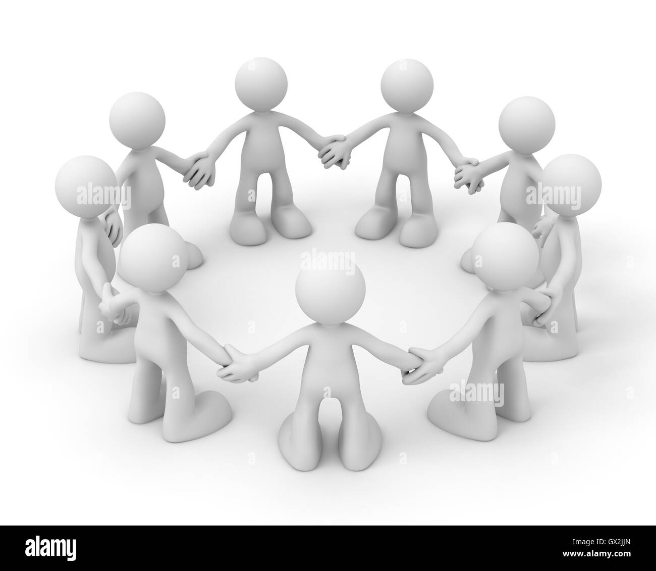 team concept 3d illustration Stock Photo - Alamy