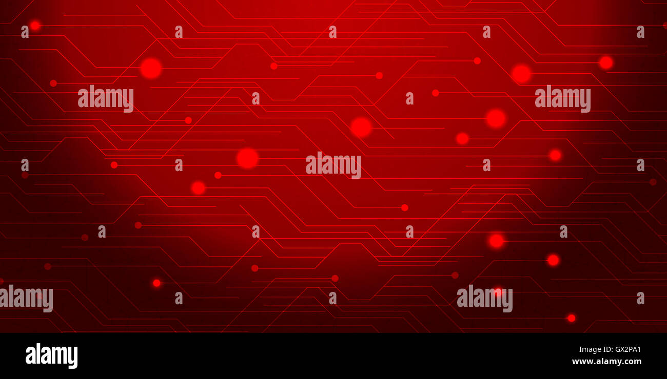 Red Background abstract with lighting lines digital concept Stock Photo ...